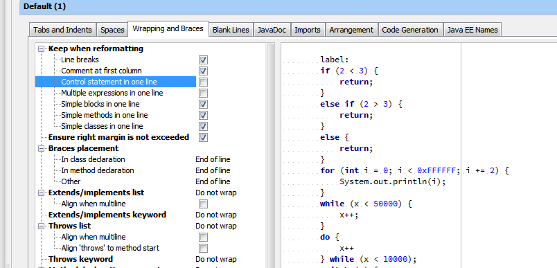 Formatting If Statements Ides Support Intellij Platform Jetbrains 1865